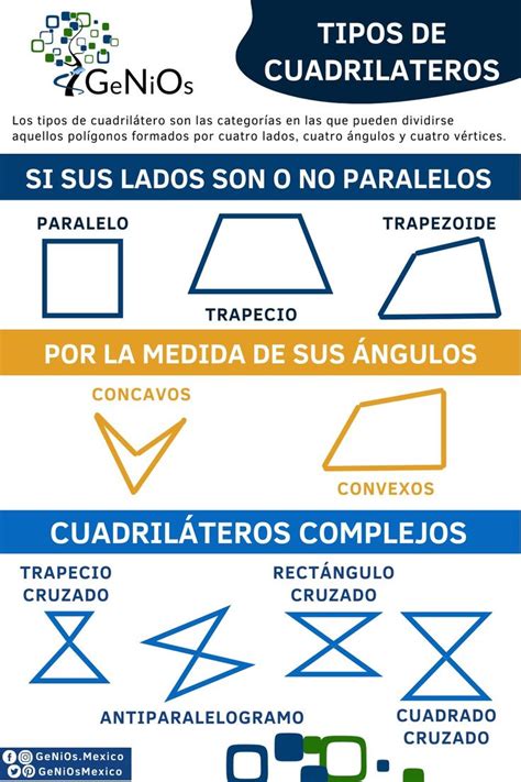 Los cuadriláteros pueden dividirse en 3 grandes grupos de los cuales