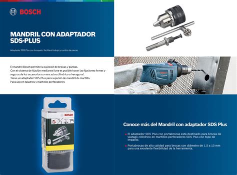 Adaptador Sds Plus Con Portabrocas Metal Mm The Home Depot