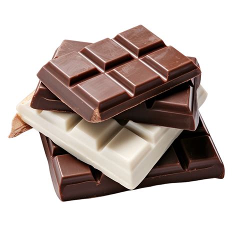 Milk Dark And White Chocolate Bars Ai Generative 29761052 PNG