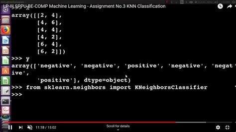 knn algorithm implementation youtube