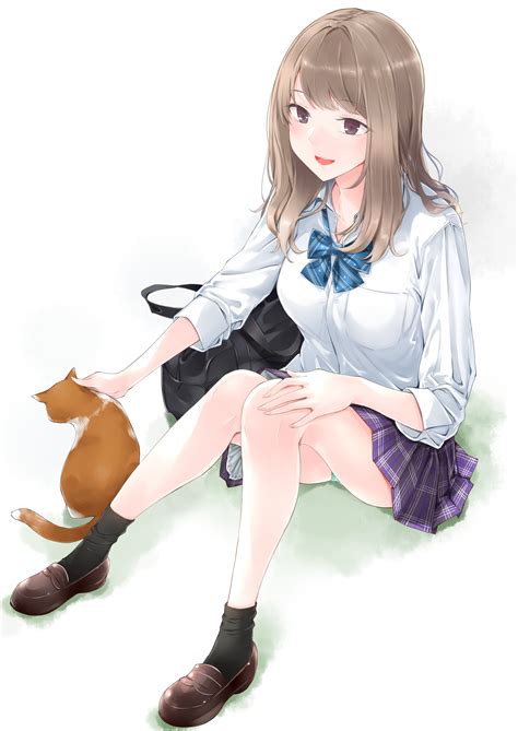 Dabadhi Neko Pantsu Seifuku Skirt Lift Yande Re