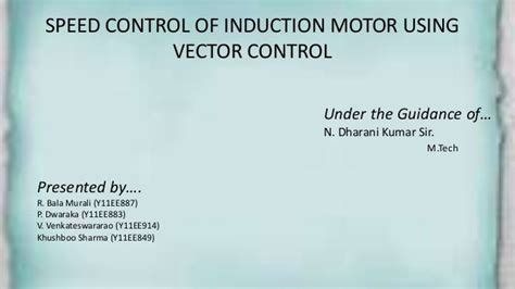 vector control of induction motor