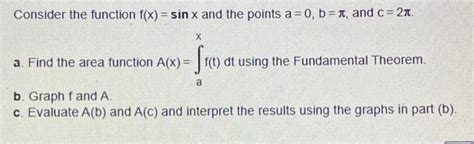 solved consider the function f x sinx and the points