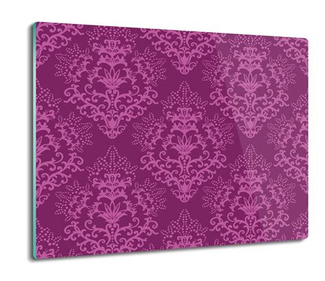 szklana osłona kuchenna Ornament kwiaty wzór 60x52 ArtprintCave
