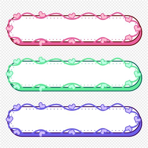 Barra De T Tulo De Amor De Dibujos Animados Png Im Genes Gratis Lovepik