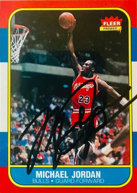 86 87 Fleer Michael Jordan Rookie Card Buyback Auto Michael Jordan Cards