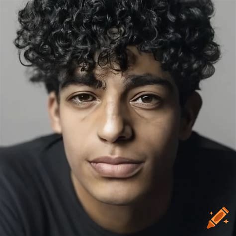 Portrait Of A Curly Haired Man With Arabic Features On Craiyon