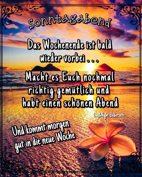 Pin Von Heinrich Thoben Auf Sonntag Gute Nacht Gr E Sch Nen Abend