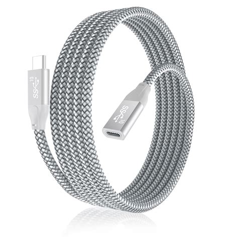 Basesailor Cable Extensión USB Tipo C 1M Alargador Alargadera Type C 3