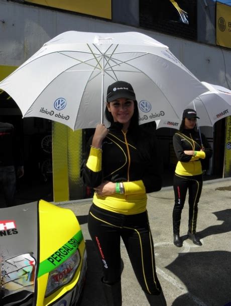 Smoking Hot Race Promoters Posing In Their Sexy Outfits Just Before The