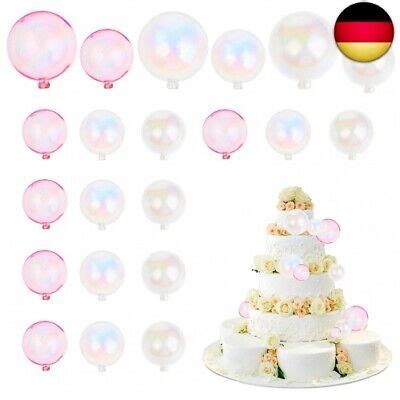 21 Stück Pastell Tortendeko Kugeln Kuchen Kugel Dekoration Cake Topper