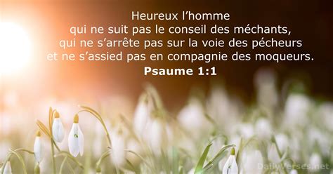 Psaume 1 1 Verset De La Bible DailyVerses Net