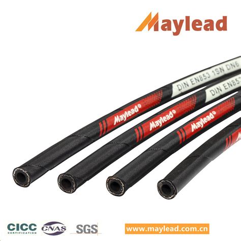 11 4 High Pressure Steel Wire Braided Rubber Oil Hose En857 1sn