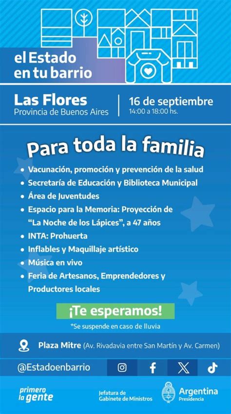 Carla Estabillo Movimiento Evita Este sábado el Estado en tu Barrio