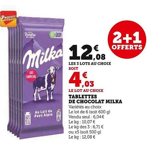 Promo Tablettes De Chocolat Milka Chez U Express ICatalogue Fr