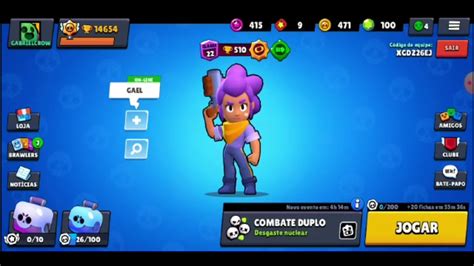 Jogando uma partida de Brawl Stars no combate solitário YouTube
