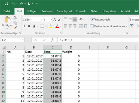 Millisekunden In Excel Zellen Richtig Formatieren Waagen Blog