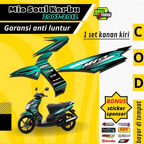 Jual Striping Stiker List Variasi Aksesories Motor Yamaha Mio Soul