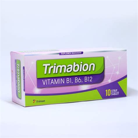 Jual TRIMABION Vitamin B1 B6 B12 1 BOX Isi 100 Tablet Di Lapak Triman