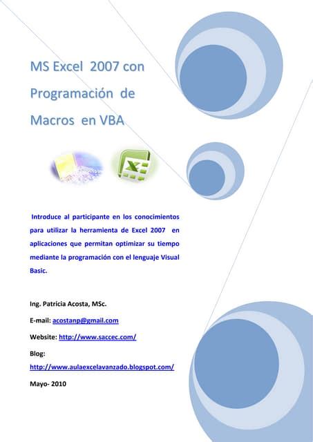 manual microsoft excel avanzado macros pdf