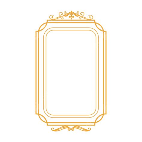 Gold Decorative Border Vector Art Png Gold Decorative Frame And Border