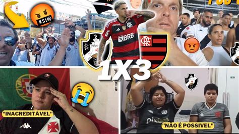 REAÇÕES VASCAINAS E CHORO AO VIVO VASCO 1X3 FLAMENGO CAMPEONATO