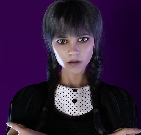 Wednesday Addams For G F D Model Rigged Cgtrader