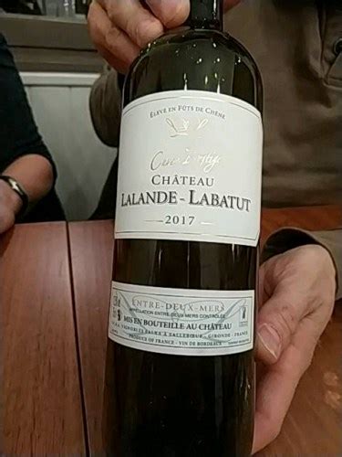 2017 Château Lalande Labatut Cuvée Prestige Entre deux Mers Vivino US