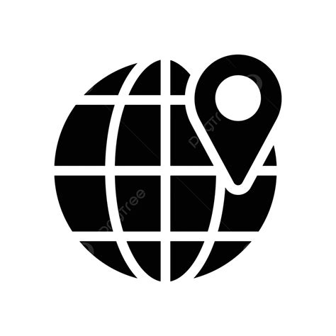 Mapa En Línea Marcador Global Vector PNG En Línea Marcador Global