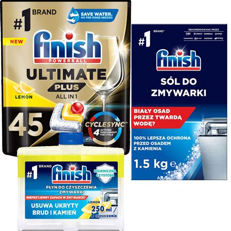 Finish Ultimate Plus 45 Lemon Czyścik Sól 1 5 13483321646 Allegro pl