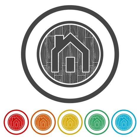 Icono De Casa Con Logotipo Icono De La Casa Aislado En Fondo Blanco