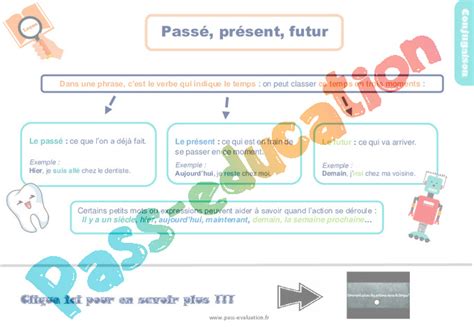 Evaluation Passé présent futur Cycle 2 Bilan et controle corrigé