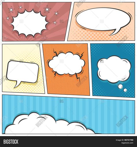 Comic Speech Bubbles Vector Photo Free Trial Bigstock