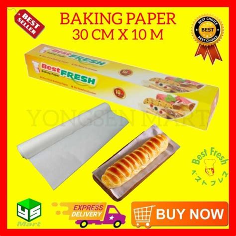 Jual Baking Paper Bestfresh Kertas Alas Roti Anti Lengket Cm X