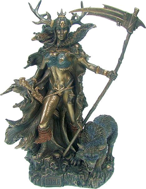 Hel Nordycka bogini podświata z sierpem figurka kolekcjonerska Freya