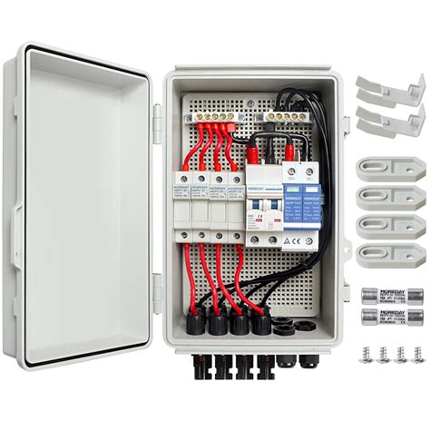 Buy EXCELFU 4 String PV Combiner Box For Solar With Lightning Arreste