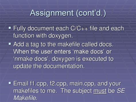 makefile assignment create a file called f1 cpp it should contain the following function int