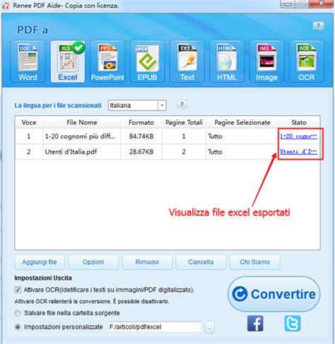 Convertitore Da Pdf A Excel Gratis Renee Pdf Convertitore