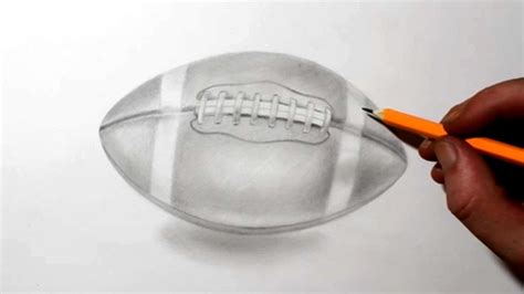 How To Draw An American Football Pencil Drawing YouTube