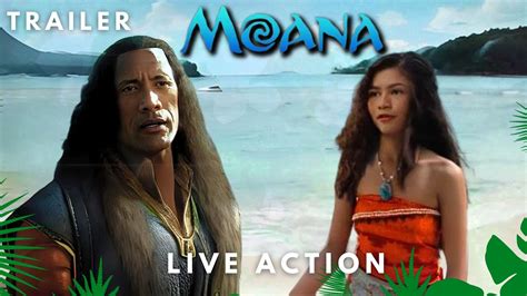 Moana Live Action Trailer Dwayne Johnson Zendaya Auliʻi Cravalho