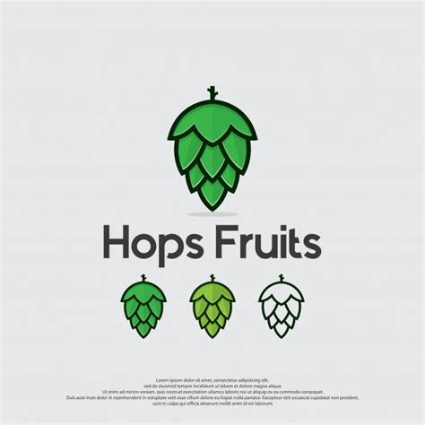 Premium Vector Hops Fruits Icon Vector Fruit Icons Hop Flower