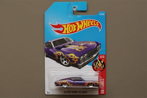 Hot Wheels 2017 HW Flames 69 Ford Torino Talladega Purple