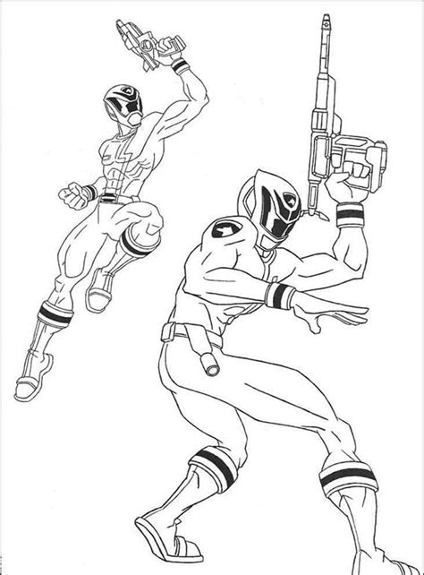 Coloriage Power Rangers SPD Bleu télécharger et imprimer gratuit sur