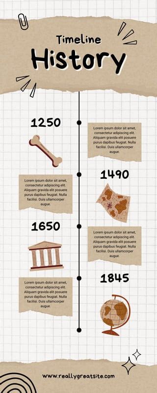 Free Custom Printable History Infographic Templates Canva
