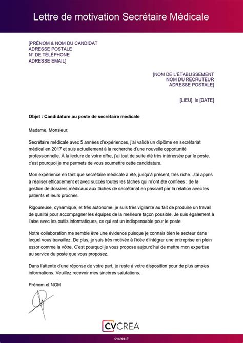Comment Rédiger Une Lettre De Motivation Parcours Atypique Divers