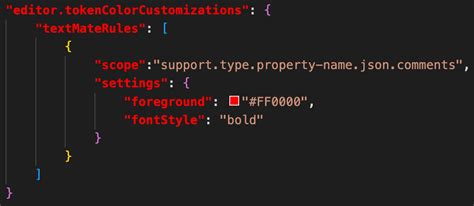 Change Json Key Color In Visual Studio Code Depending On Indentation
