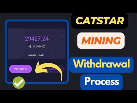 Catstar Mining Withdrawal Process How To Withdraw CAT Token From