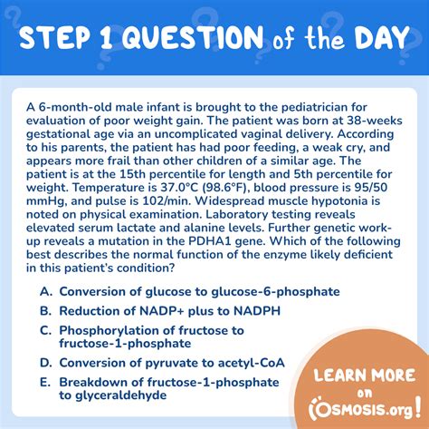 Study Tips USMLE Step 1 Question Of The Day Pyruvate Dehydrogenase