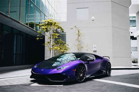 2017 Lamborghini Huracan Mansory Purple MVP Miami Exotic Rentals