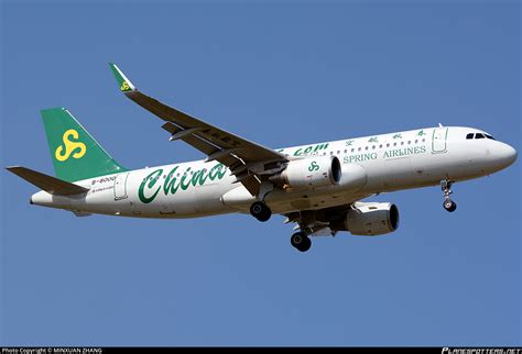 B 8000 Spring Airlines Airbus A320 214 WL Photo By MINXUAN ZHANG ID